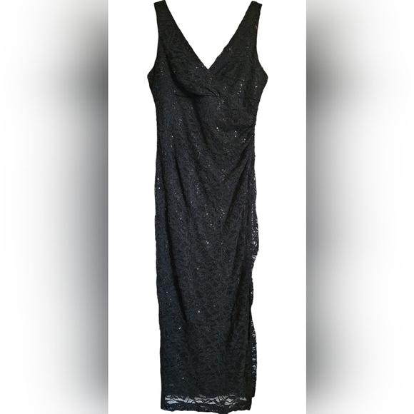 Dress Barn | Dresses | Vintage Dress Barn Collection Sequined Black ...